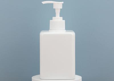 China White Square Empty Plastic Bottles With Lockable Pumps 400ml for sale