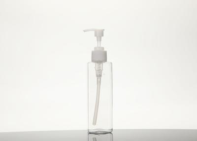 China 300ml Refillable Square Plastic Pump Bottles With Lockdown Leak Proof for sale