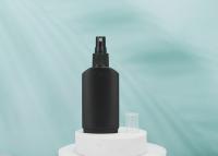 China Pet Square Flat Spray Fine Mist Bottles 120ml Black for perfume hand sanitizer for sale
