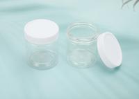 China Multi Functional Plastic Cosmetic Jars Plastic Jars for Food Packaging Wide Mouth Screw Lid Plastic Jar with Own Brand for sale