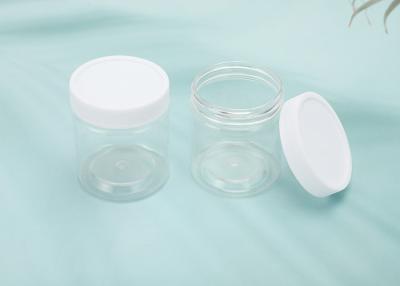 China Multi Functional Plastic Cosmetic Jars Plastic Jars for Food Packaging Wide Mouth Screw Lid Plastic Jar with Own Brand for sale