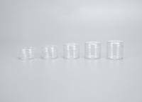 China 5g 30g Cosmetic Sample Container With Screw Cap Lid Plastic Round for sale