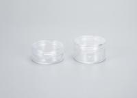 China Cosmetic Lotion Cream Clear Round Containers With Lid 10g 15g 30g for sale