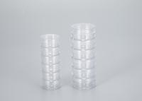 China Thick Wall Plastic Cosmetic Jar With Transparent Lids 5g 10g Stackable for sale