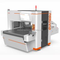 China Automatic Digital CNC Leather Edge Cutting Machine Fabric PU Gloves Shoes 3D Upper Vibrate Knife Cutting Machine for sale