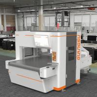 China Automatic Digital CNC Leather Edge Cutting Machine Fabric PU Gloves Shoes 3D Upper Vibrate Knife Cutting Machine for sale