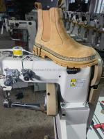 China DF-168D Shoe OutSole Stitching Machine Double Needle Seated Shoe Upper Sole Side Sewing Machine for sale