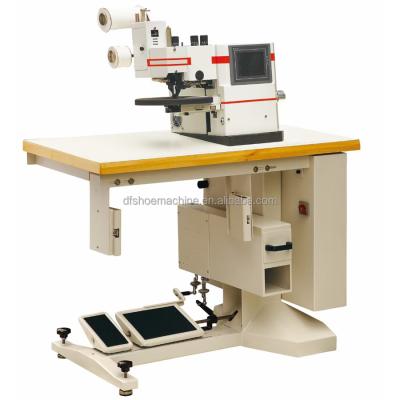 China Industrial Automatic Gluing Leather Shoe Insole Upper Cement Hot Melt Glue Edge Folding Machine for sale