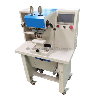 China Footwear Sneaker Shoes Making Upper Vamp Automatic Leather Eyelet Hole Punching Machine for sale