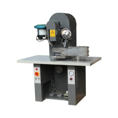China Footwear Safety Brake Automatic Shoes Making Hook Button Fastening Fixing Riveting Machine for sale