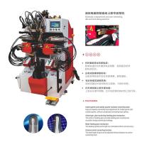 China Hydraulic Cementing Rubber Safety Leather Shoe Counter Heel Seat and Side Lasting Machine for sale