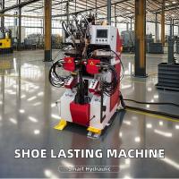 China Hydraulic Cementing Rubber Safety Leather Shoe Counter Heel Seat and Side Lasting Machine for sale