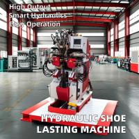 China Hydraulic Cementing Rubber Safety Leather Shoe Counter Heel Seat and Side Lasting Machine for sale