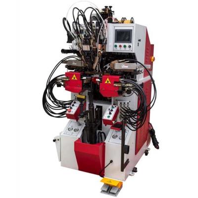 China Hydraulic Cementing Rubber Safety Leather Shoe Counter Heel Seat and Side Lasting Machine for sale