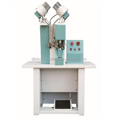 China Rubber Footwear Sneaker Shoe Making Leather Upper Automatic Punching Eyelet Machine for sale