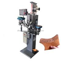 China Labour Shoes Hiking Shoes Making Computer Automatic Pneumatic Hook Button Fastening Machine for sale