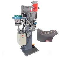 China Labour Shoes Hiking Shoes Making Computer Automatic Pneumatic Hook Button Fastening Machine for sale