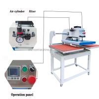 China Shoe Upper Making Machine Automatic Double LOGO Label Heat Press Thermal Transfer Machine for sale