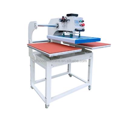 China Shoe Upper Making Machine Automatic Double LOGO Label Heat Press Thermal Transfer Machine for sale