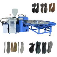 China Plastic Sandals Slippers Making Machine TPU TPR PVC Sole Air Bowing Injection Molding Machine for sale