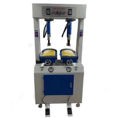 China Double Station Hydraulic Sandal Slipper Shoes Making Machine Sole Attaching Press Machine for sale