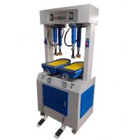 China Double Station Hydraulic Sandal Slipper Shoes Making Machine Sole Attaching Press Machine for sale