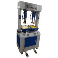 China Double Station Hydraulic Sandal Slipper Shoes Making Machine Sole Attaching Press Machine for sale