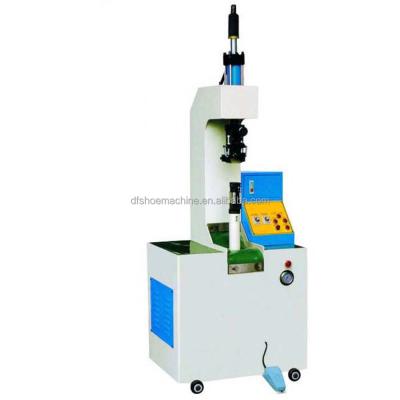 China Hydraulic Semi Automatic Four Corners Nail Leather Shoe Heel Nailing Machines for sale