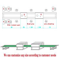 China Shoe Production Line Making Machine Equipment Shoe Cementing Drying Activator Conveyor Machine for sale