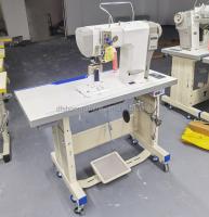 China Walking Foot Straight Computer Electric Automatic Single Industrial Leather Shoe Sewing Machine Price for sale