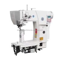 China Walking Foot Straight Computer Electric Automatic Single Industrial Leather Shoe Sewing Machine Price for sale