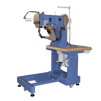 China Heavy Duty Double Needle Industrial Leather Canvas Shoes Upper Outsole Edge Stitching Sewing Machine for sale