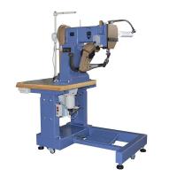 China Heavy Duty Double Needle Industrial Leather Canvas Shoes Upper Outsole Edge Stitching Sewing Machine for sale