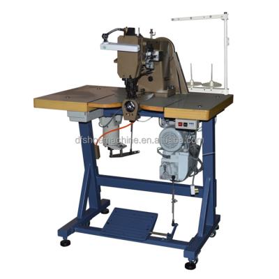 China Moccasin Leather Shoes Upper Double Needle Level Pattern Sewing Making Machine for sale