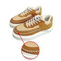 China Moccasin Leather Shoes Upper Double Needle Level Pattern Sewing Making Machine for sale