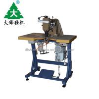 China Moccasin Leather Shoes Upper Double Needle Level Pattern Sewing Making Machine for sale