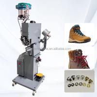 China Automatic Motor-Driven Shoe Lace Hook Button Riveting Machine for Climbing Boots and Safety Shoes Making 220V 1 Year Warranty for sale