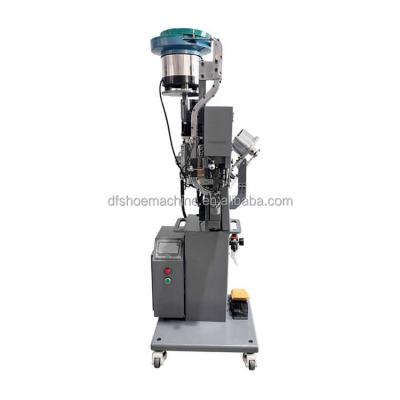 China Automatic Motor-Driven Shoe Lace Hook Button Riveting Machine for Climbing Boots and Safety Shoes Making 220V 1 Year Warranty for sale