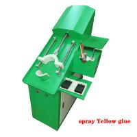 China PU Safety Shoes Making Machine Steel Head Shoes Toe Glue Spraying Pressing Machine for sale