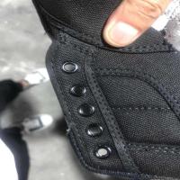 China Automatic Double Side Leather Canvas Rubber Shoe Upper Making Punching Eyelet Machine for sale