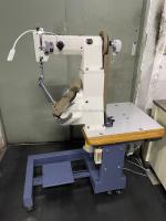 China DF-168WF Shoe Outsole Side Wall Stitching Machine Seated Type Double Thread Side Seam Sewing Machine for Football Shoes for sale