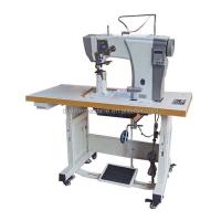 China Double Needle Heavy Duty Post Bed Walking Foot Shoe Electric Industry Sewing Machine Price for sale