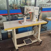 China Double Needle Heavy Duty Post Bed Walking Foot Shoe Electric Industry Sewing Machine Price for sale