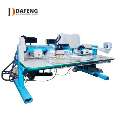 China Automatic Leather Sponge Sewing and Perforation Punching Machine for Car Seat Cushion Sofa Pillow for sale