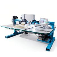 China Computerized Leather Sponge Sewing and Automatic Punching Perforation Combine Machine for Car Seat Cushion Sofa Pillow for sale