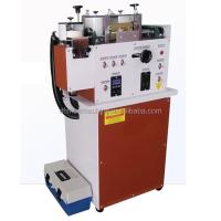 China Automatic Three-Wheel Bilateral Leather Belt Edge Grinding Polishing Machine Motor 220V Dust Suction Leather Processing for sale