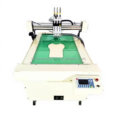 China Computerized Cnc Automatic Leather Hole Punching Machine Leather Upholstery Perforated Machine for Car Seat for sale