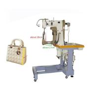 China 360 Degree Automatic Industrial Leather Double Needle Sewing Machine for Leather Bag Handbags for sale