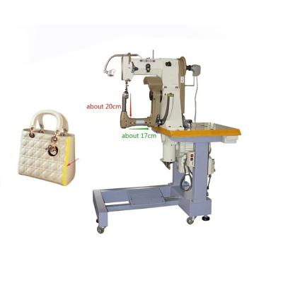 China 360 Degree Automatic Industrial Leather Double Needle Sewing Machine for Leather Bag Handbags for sale