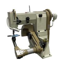 China 360 Degree Automatic Industrial Leather Double Needle Sewing Machine for Leather Bag Handbags for sale